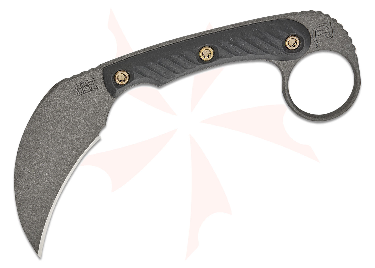 RMJ Tactical Korbin Karambit Fixed Blade Knife 2.875" Nitro-V Tungsten ...