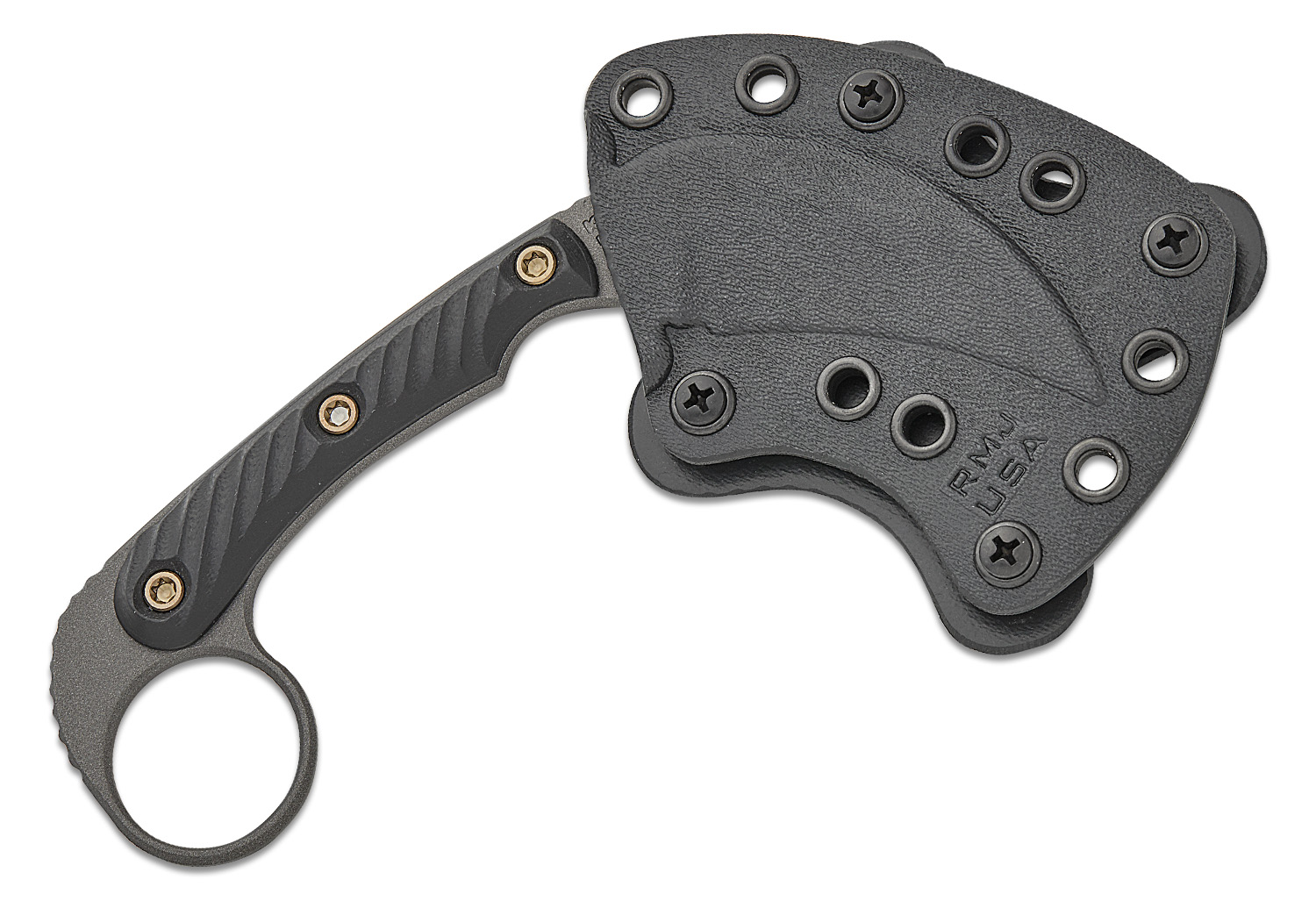 RMJ Tactical Korbin Karambit Fixed Blade Knife 2.875" Nitro-V Tungsten ...
