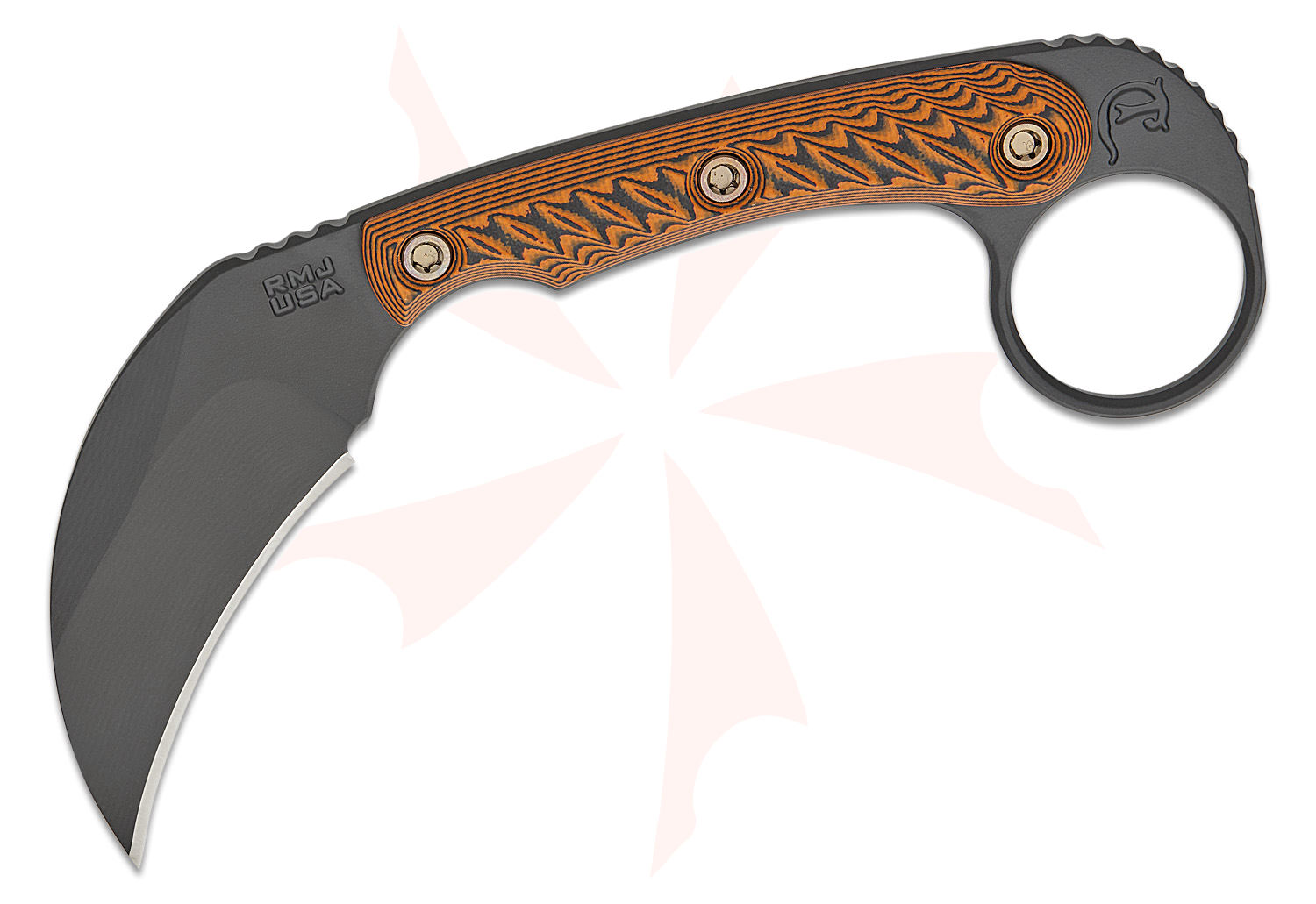 RMJ Tactical Korbin Karambit Fixed Blade Knife 2.875" Nitro-V Tungsten ...