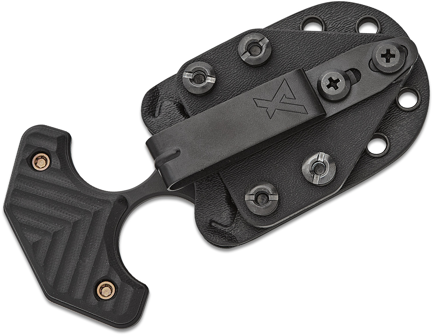 RMJ Tactical BUB Back Up Blade Push Dagger 2.5" Nitro-V Graphite Black ...