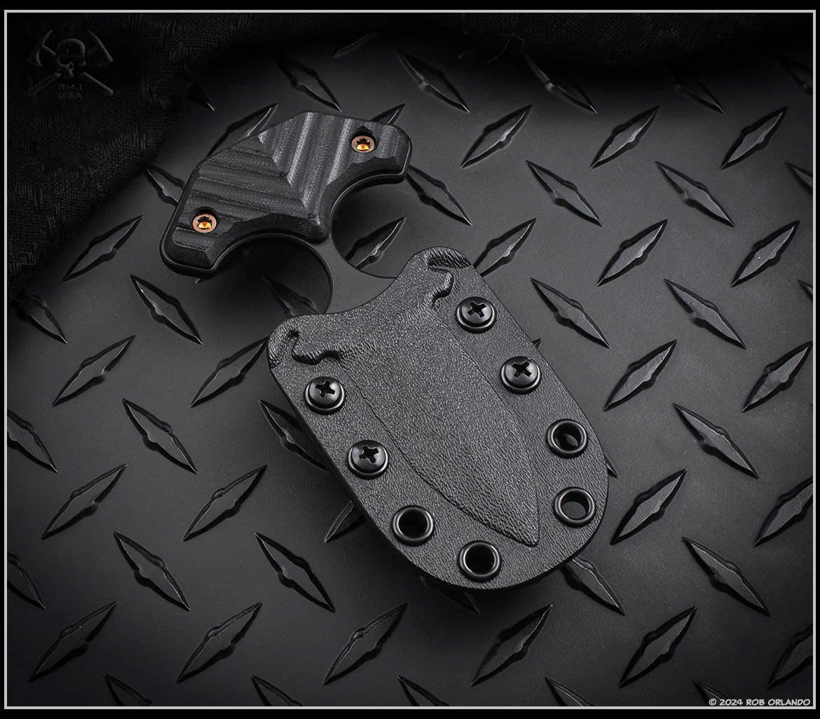 RMJ Tactical BUB Back Up Blade Push Dagger 2.5" CPM-MagnaCut Graphite ...