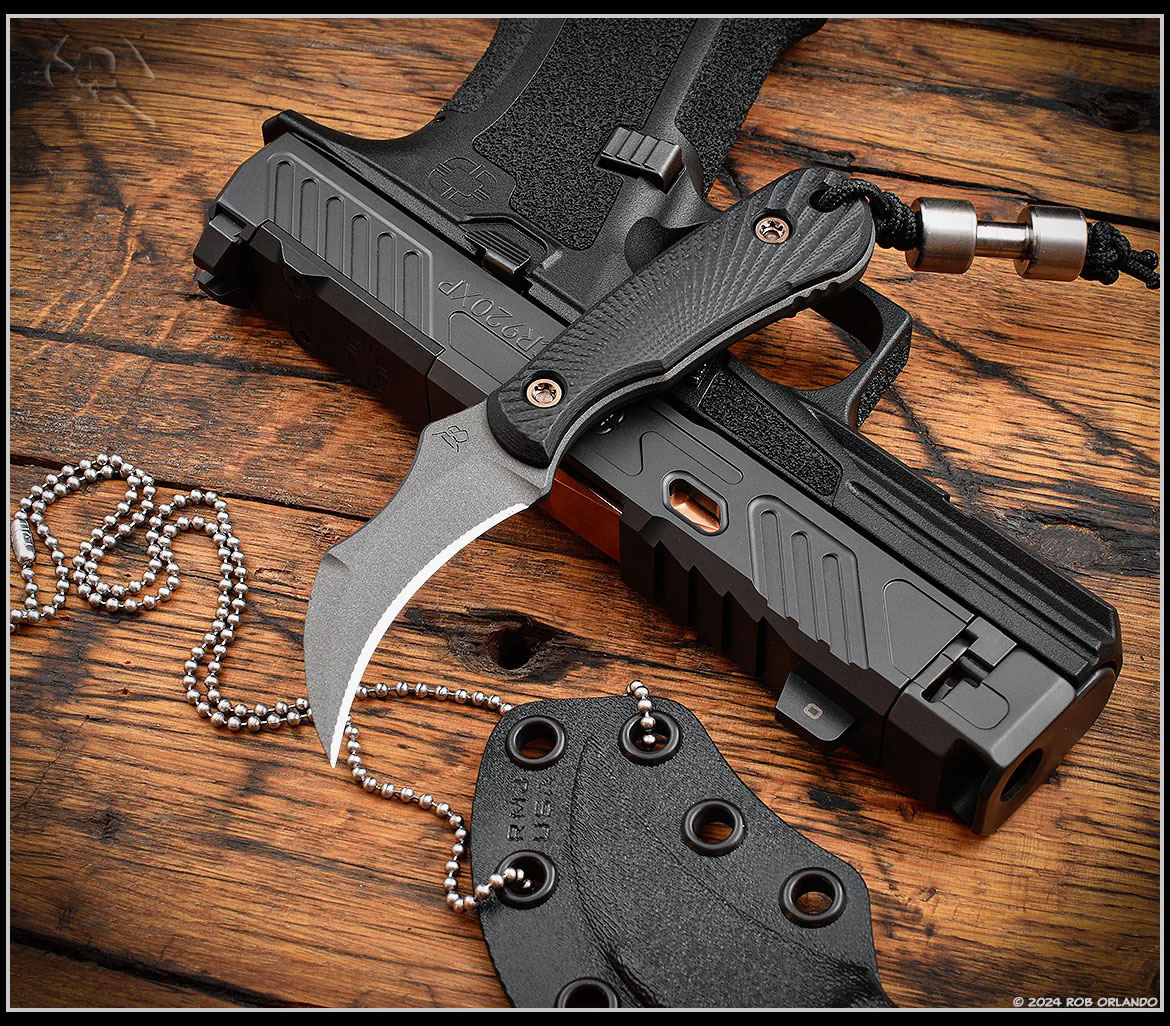 RMJ Tactical Gym Rat Pocket Fixed Blade and Neck Knife 2.375" Nitro-V ...