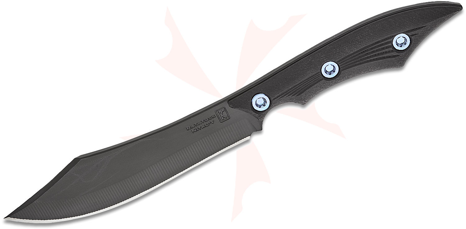 RMJ Tactical Ratatosk Fixed Blade Knife 5.25" Nitro-V Graphite Black ...