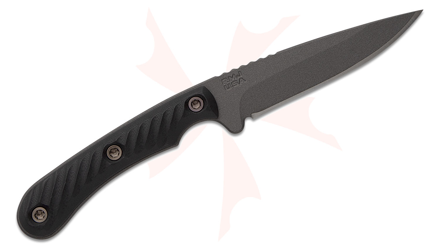 RMJ Tactical Sparrow Fixed Blade Knife 3.5" CPM-MagnaCut Tungsten Drop ...
