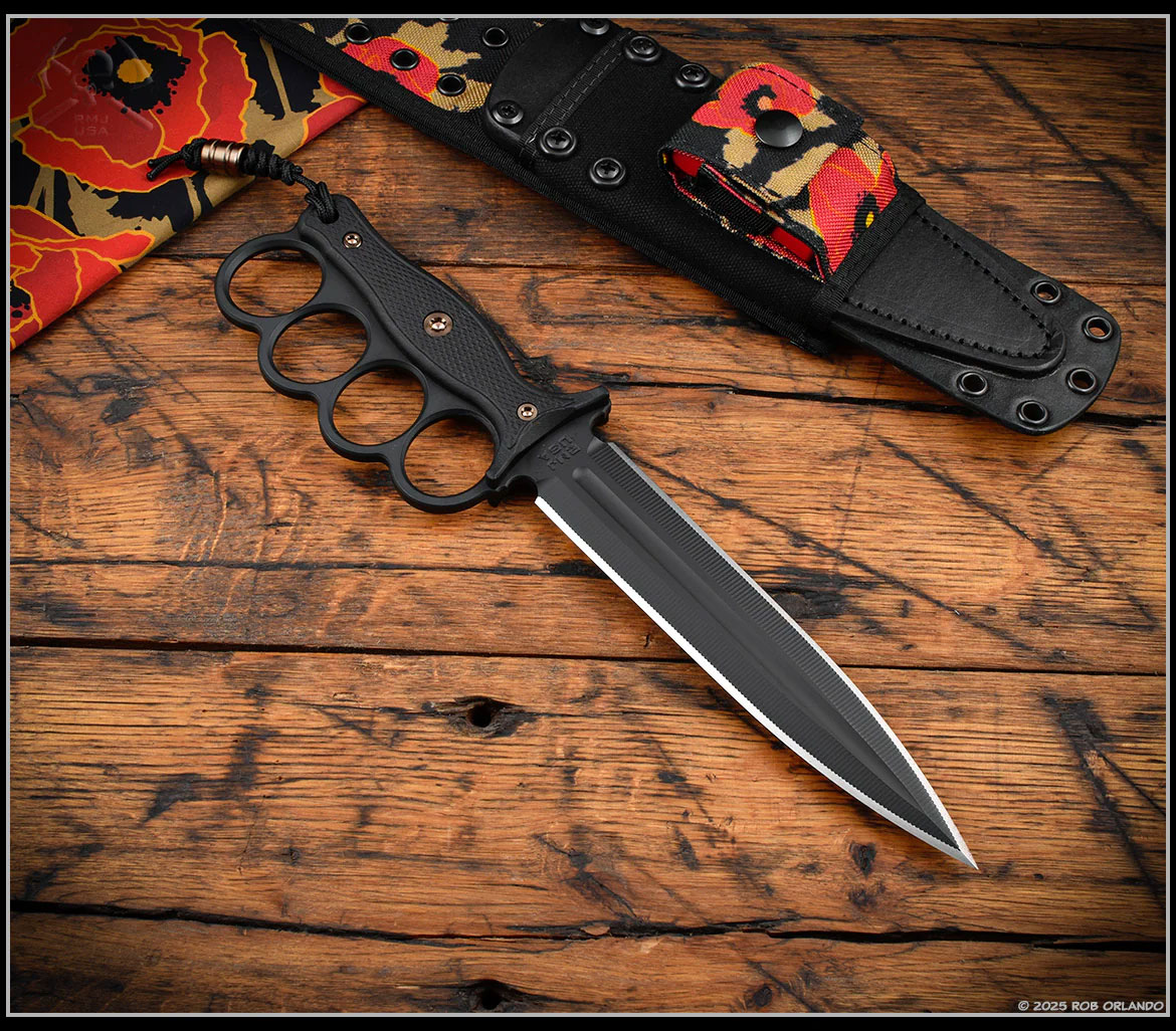 RMJ Tactical Trench Raider Fixed Blade Knife 7.19" CPM-3V Graphite ...