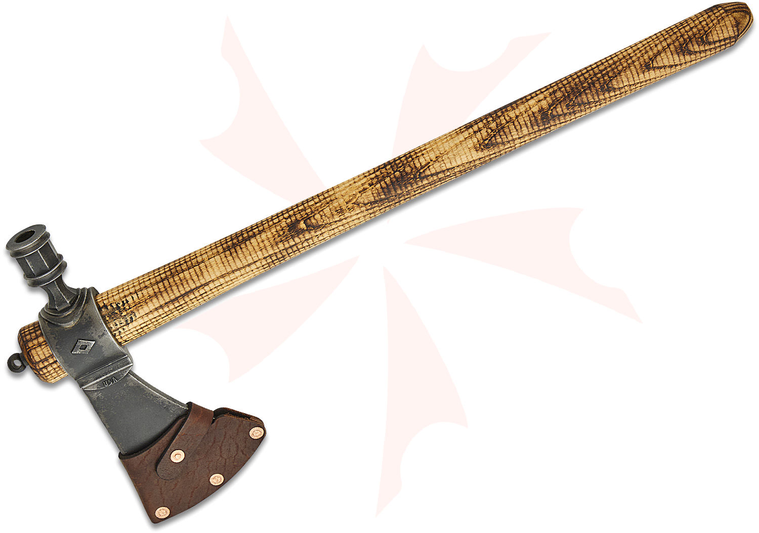 RMJ Tactical/Gold Point Forge Patriot Pipe Tomahawk 20.5" Overall, Heat ...
