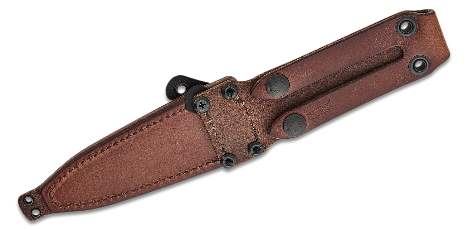 RMJ Tactical Leather Sheath for the Raider Dagger Fixed Blade, Sheath ...