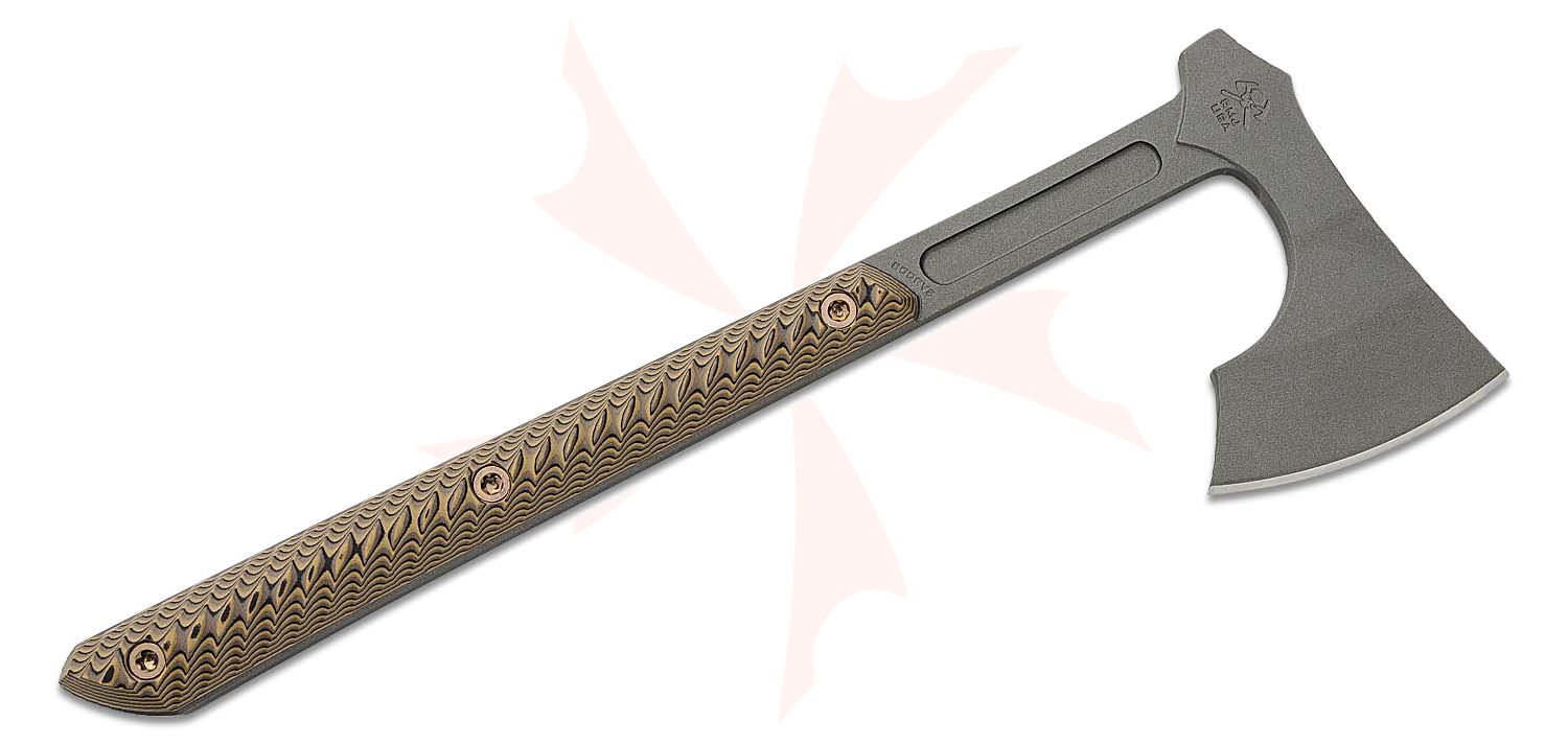 RMJ Tactical Raven Tomahawk 14.5" Overall, Tungsten Cerakote 80CrV2 ...