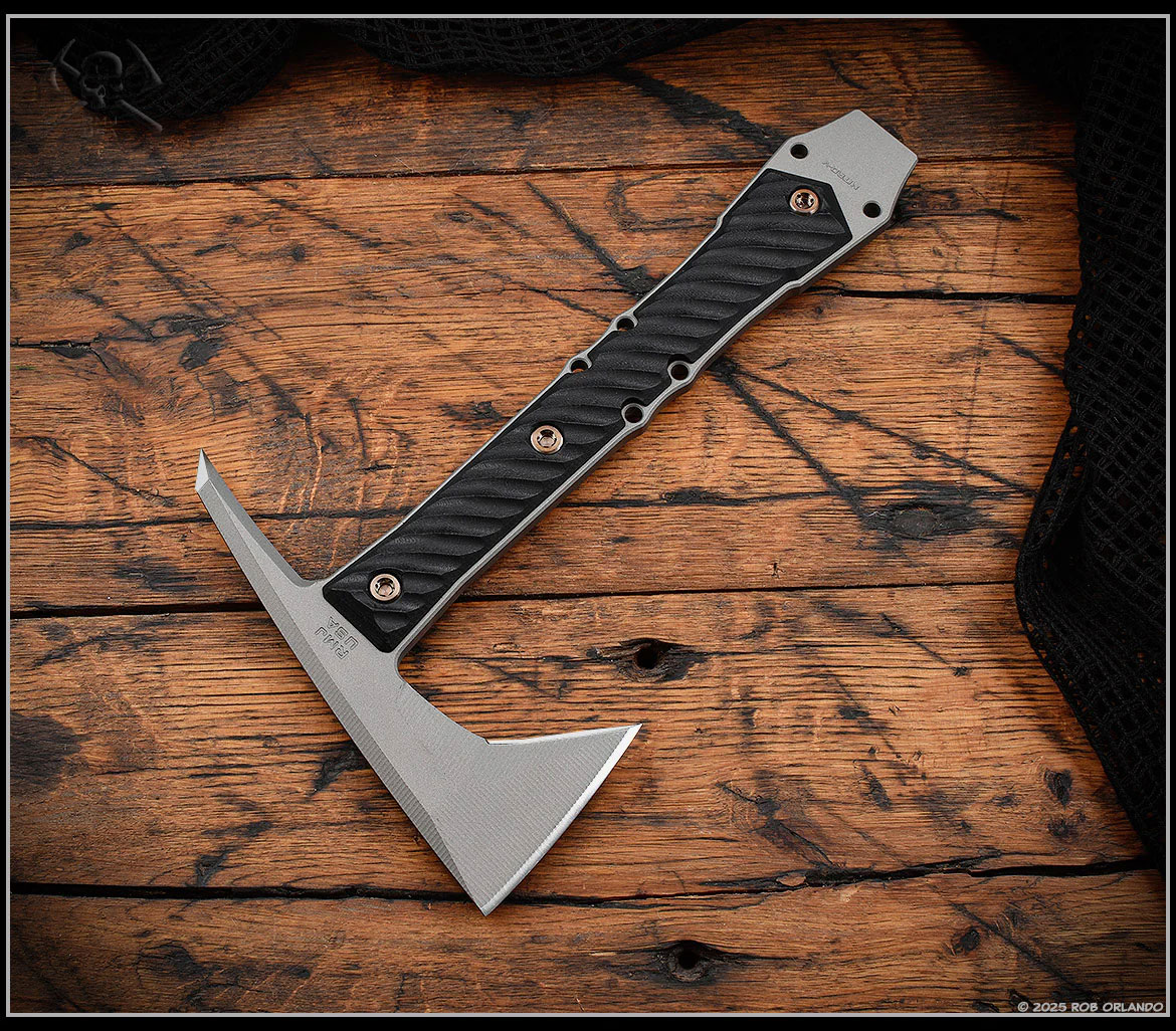 RMJ Tactical Dvalinn Tomahawk 10.25" Overall, Nitro-V Stainless Steel ...