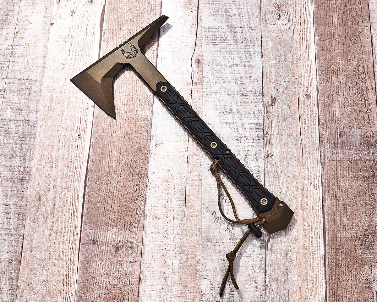 RMJ Tactical/Bawidamann Blades Ragnarok 14 Tomahawk 14" Overall, Fenrir ...