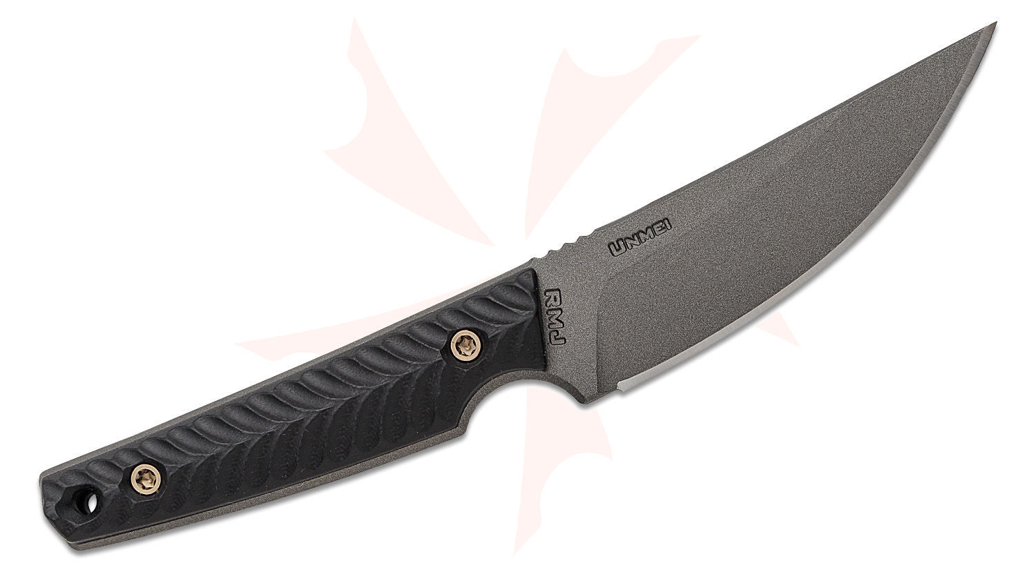 RMJ Tactical Unmei Fixed Blade Knife 4" MagnaCut Tungsten, Black G10 ...