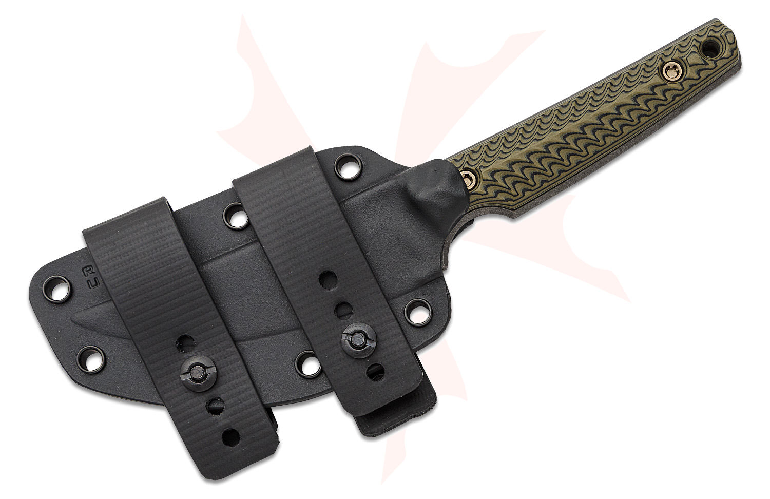 RMJ Tactical Unmei Fixed Blade Knife 4" MagnaCut Tungsten, Dirty Olive ...