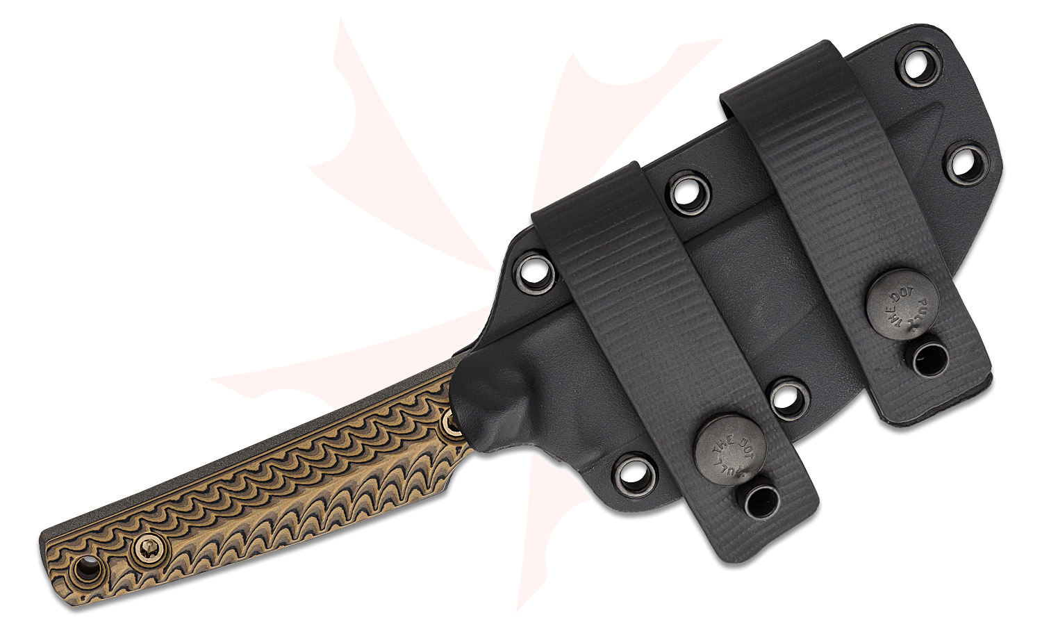 RMJ Tactical Unmei Fixed Blade Knife 4" MagnaCut Tungsten, Hyena Brown ...