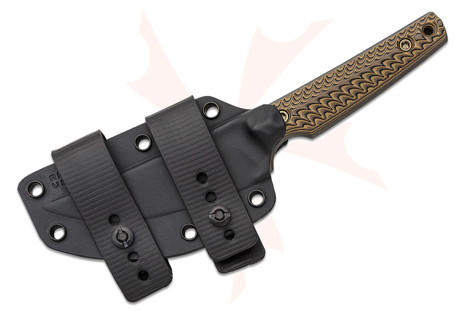 RMJ Tactical Unmei Fixed Blade Knife 4" MagnaCut Tungsten, Hyena Brown ...