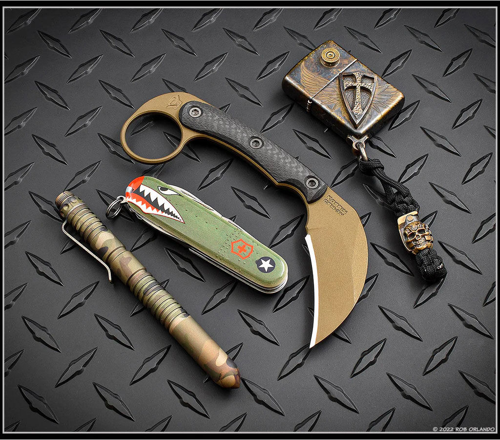 RMJ Tactical 3V Syndicate Korbin Karambit Fixed Blade Knife 2.875" CPM ...