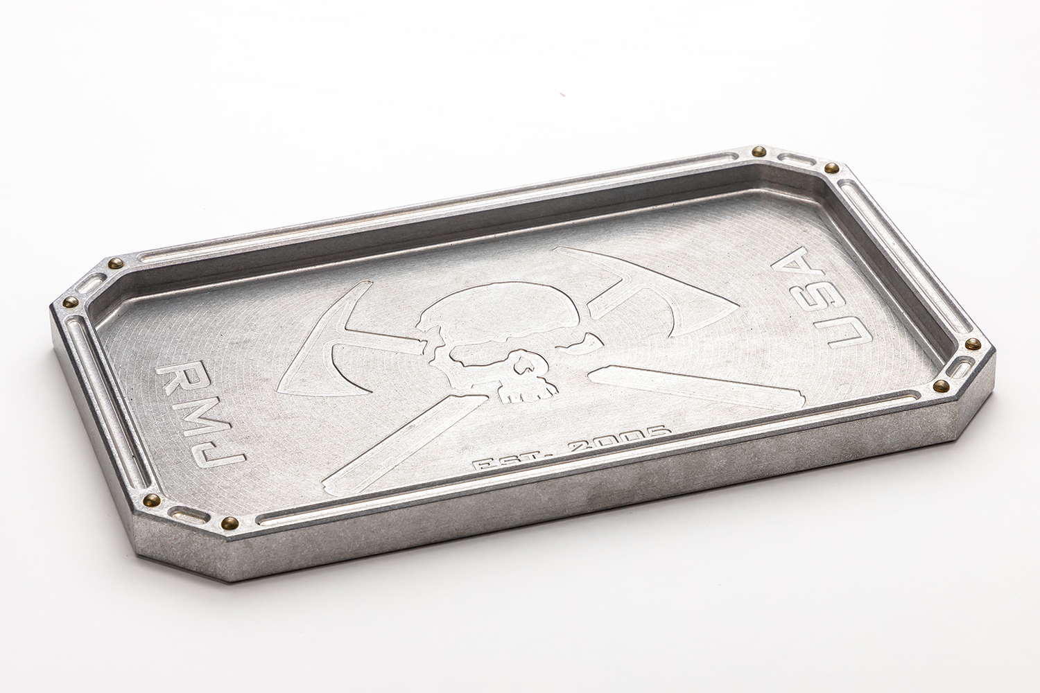 RMJ Tactical Billet Aluminum Valet Tray, Angry Steve, 12" x 7.4 ...