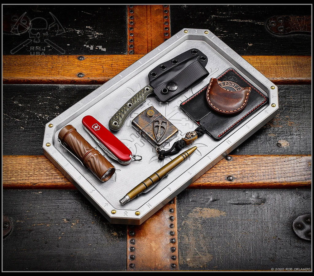 RMJ Tactical Billet Aluminum Valet Tray, Valhalla, 12" x 7.4 ...