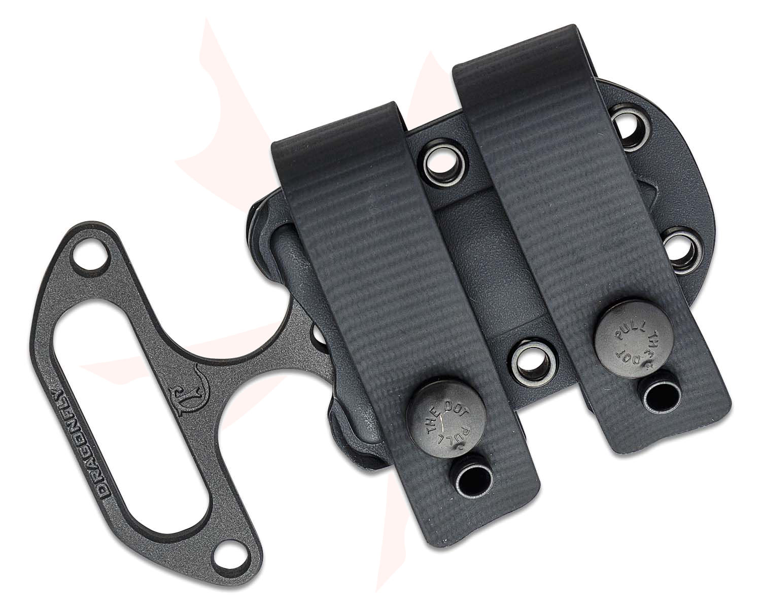 RMJ Tactical Push Dagger 2.25" Cobalt Black S45VN Double Edge Blade and ...