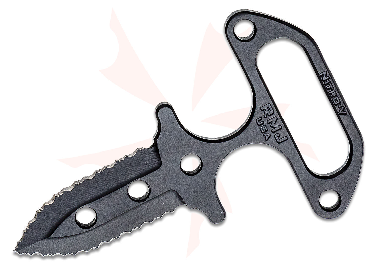 RMJ Tactical Dragonfly Push Dagger 2.25" Graphite Black Nitro-V Double ...