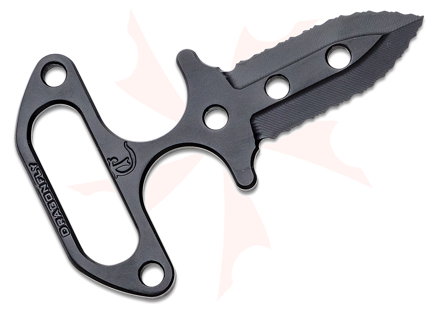 RMJ Tactical Dragonfly Push Dagger 2.25" Graphite Black Nitro-V Double ...