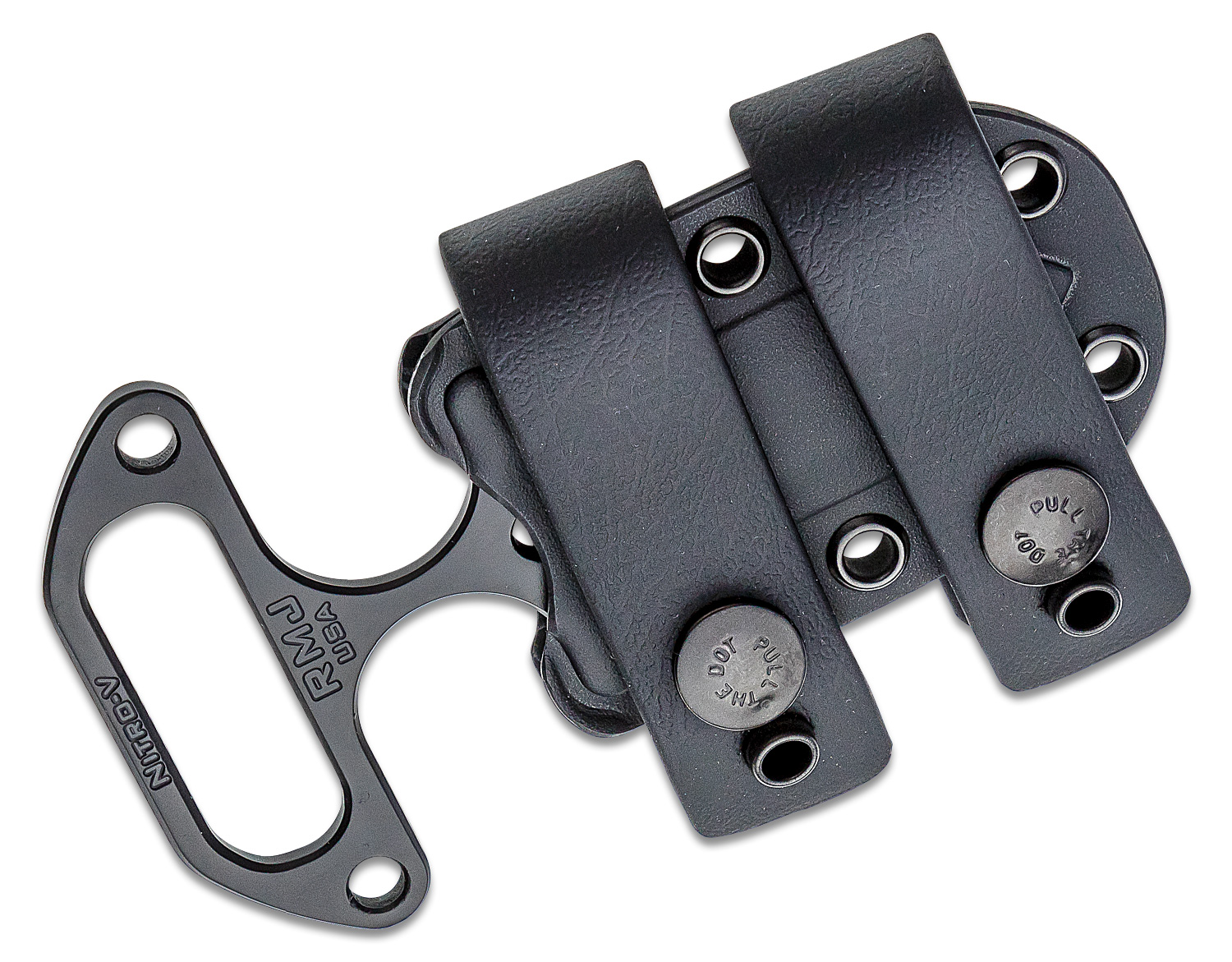 RMJ Tactical Dragonfly Push Dagger 2.25" Graphite Black Nitro-V Double ...