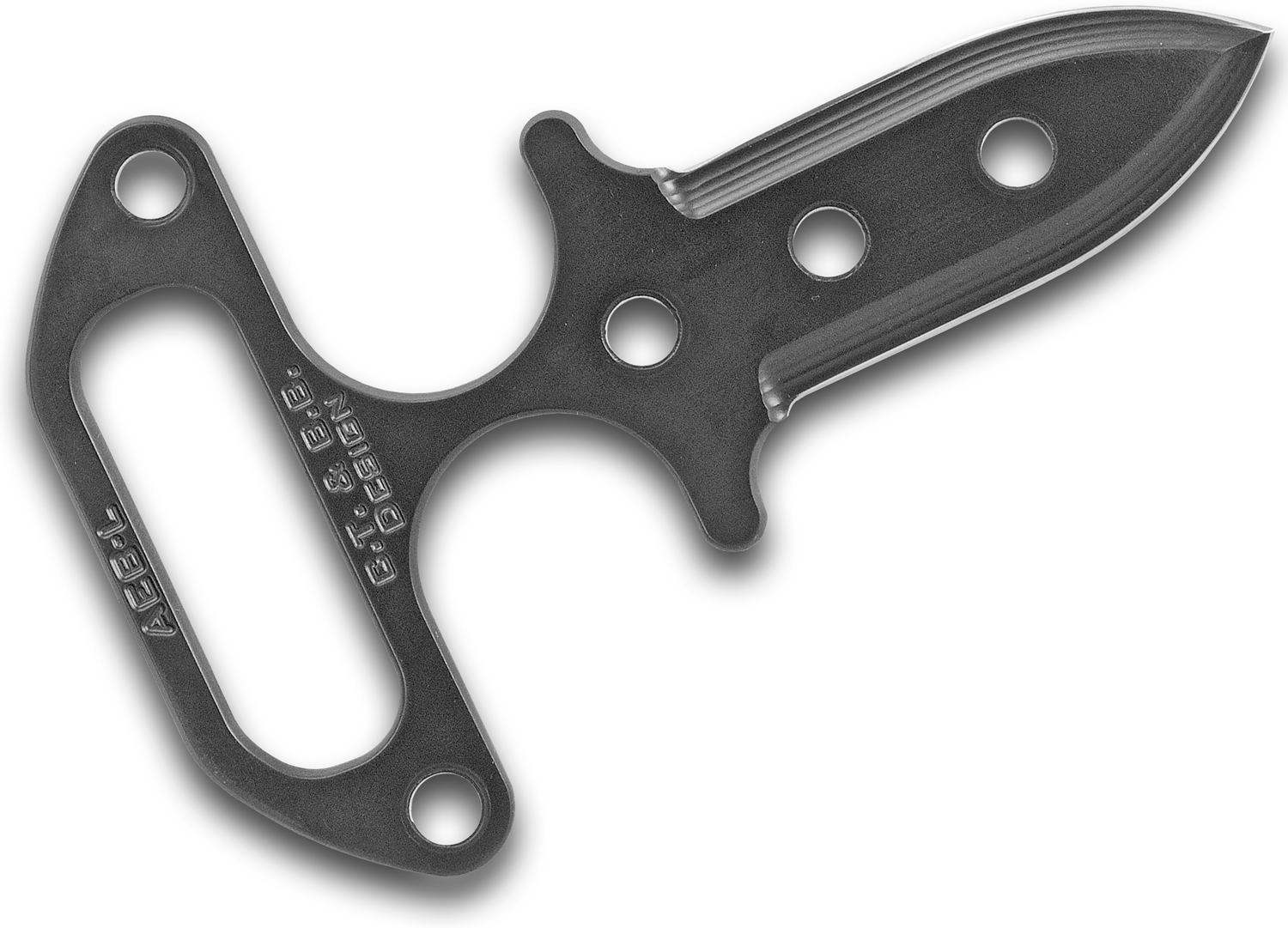 RMJ Tactical Dragonfly Prototype Push Dagger 2.25" Black AEB-L Double ...