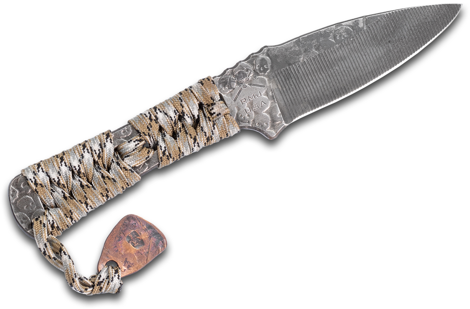 RMJ Tactical Custom Forged Utsidihi Fixed Blade Knife 3.75" Catacombs ...