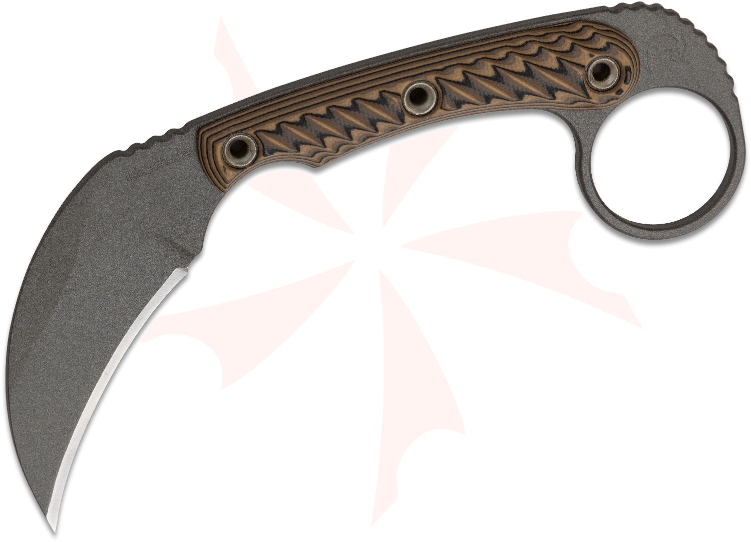 RMJ Tactical Korbin Karambit Fixed Blade Knife 2.875" Nitro-V Tungsten ...