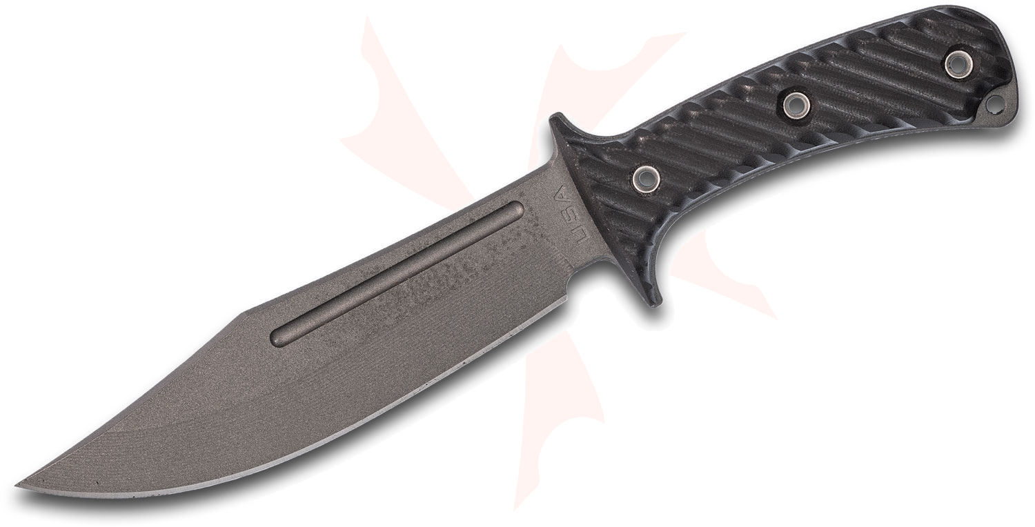 RMJ Tactical Jungle Combat Fixed Blade Knife 7" Nitro-V Tungsten Clip ...