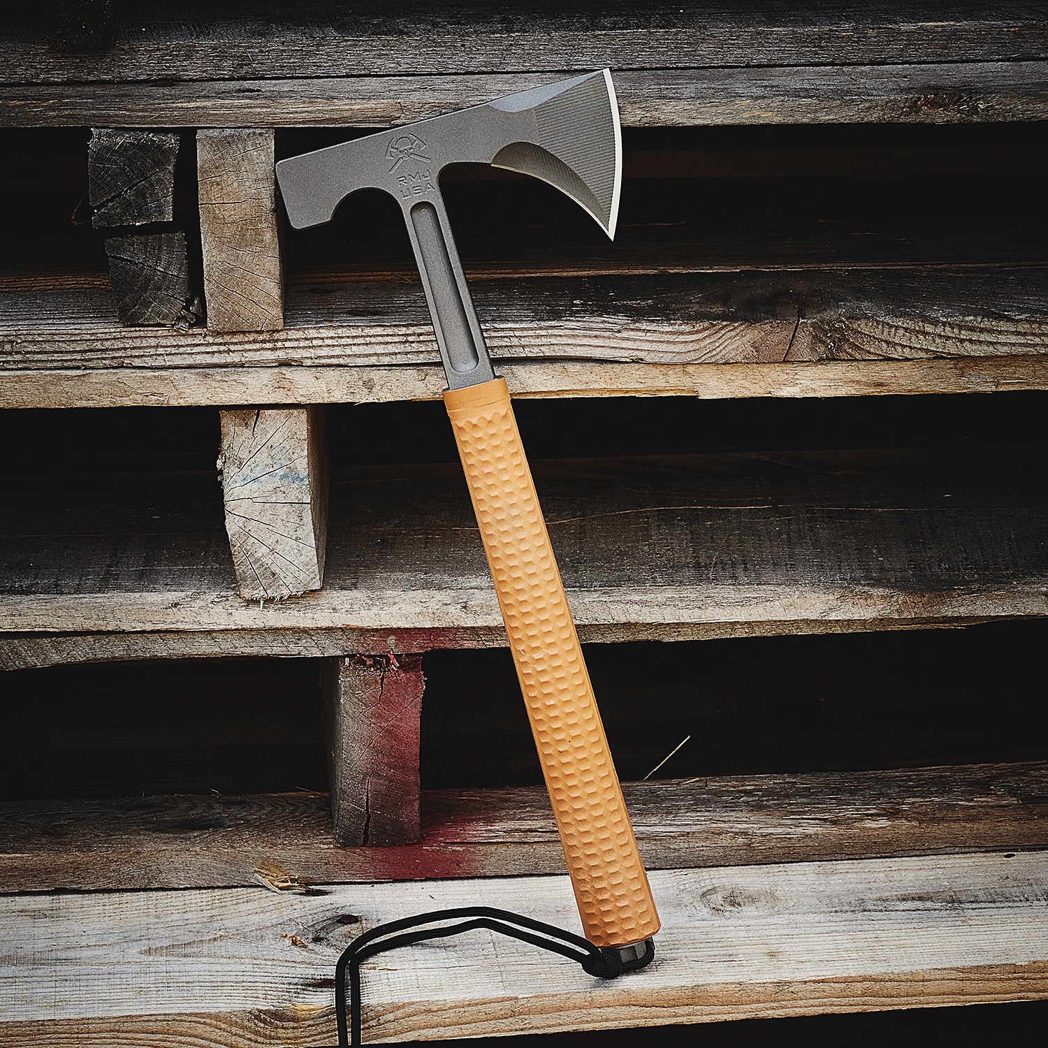 RMJ Tactical S13 Loggerhead Tomahawk 13.5" Overall, Coyote Brown Rubber ...