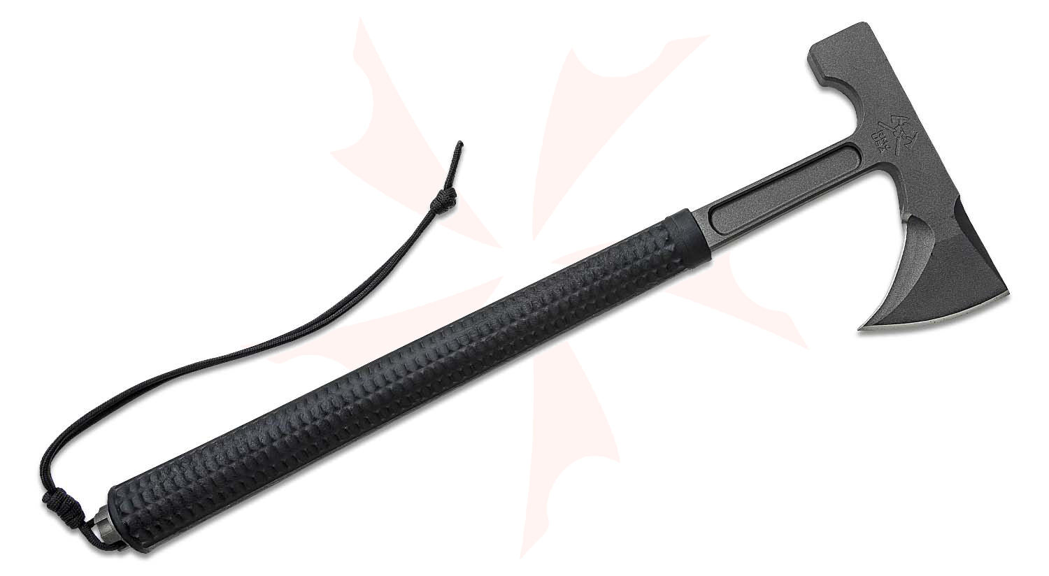 RMJ Tactical Loggerhead Tomahawk 15.5" Overall, Black Rubber Handle ...