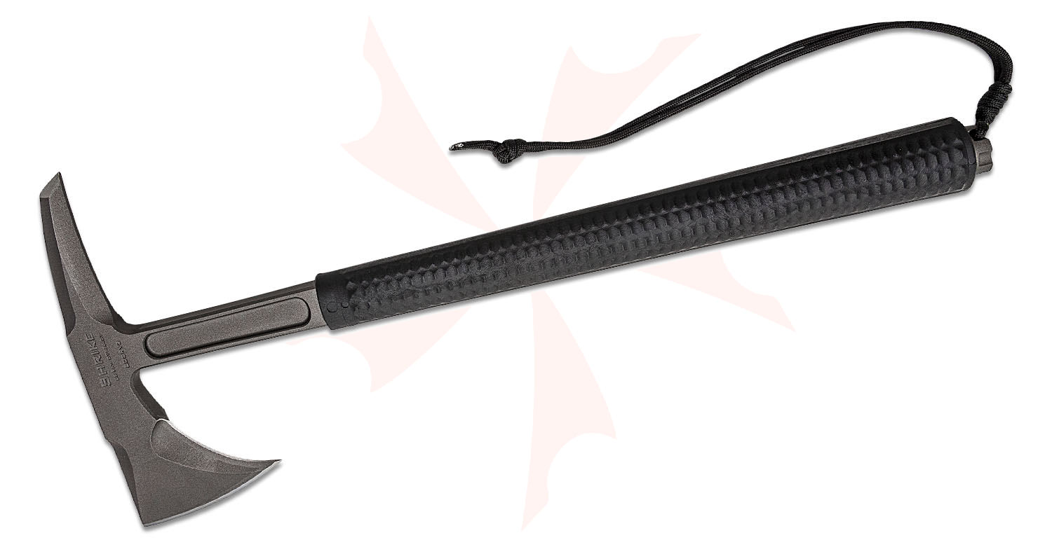 RMJ Tactical Shrike Tomahawk 15.5" Overall, Black Rubber Handle, Kydex ...
