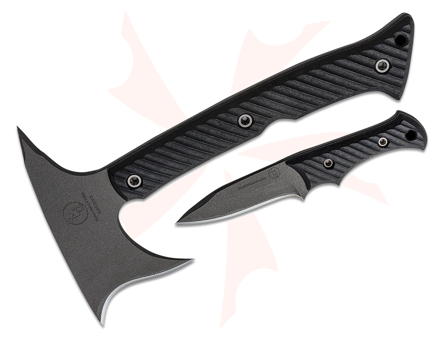 RMJ Tactical/Tracker Dan Graymatter Tomahawk and Bloodshark Fixed Blade ...
