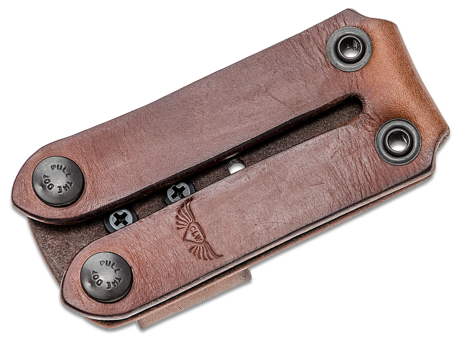 RMJ Tactical Brown Leather Loop Wilderness Baldric for Hatchet/Hawk ...