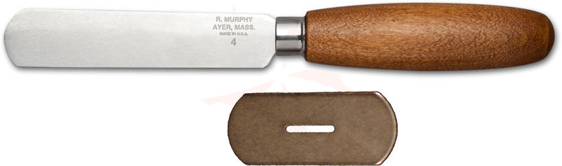 R. Murphy Round Point Shoe Knife 4" Carbon Blade, Brown Handle ...