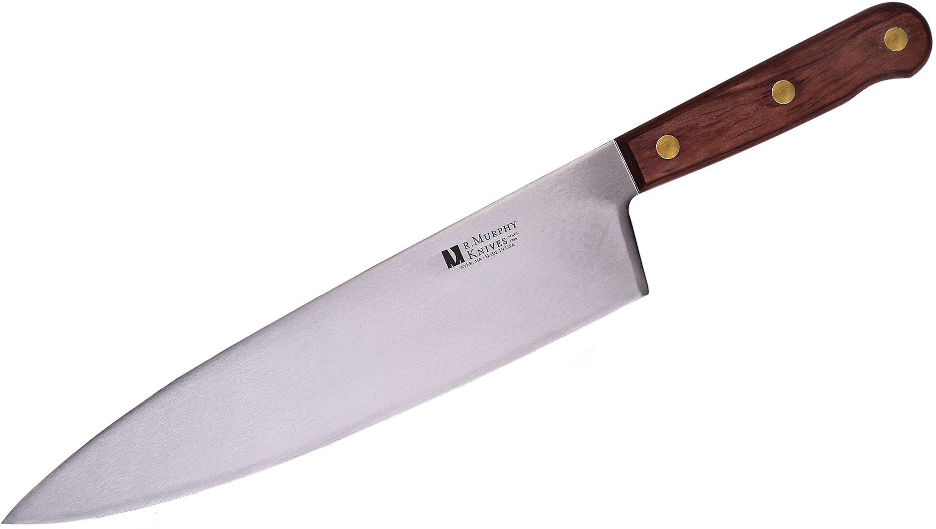 R. Murphy Chef's Knife 10" 1095 Carbon Steel Blade, Honduran Rosewood ...