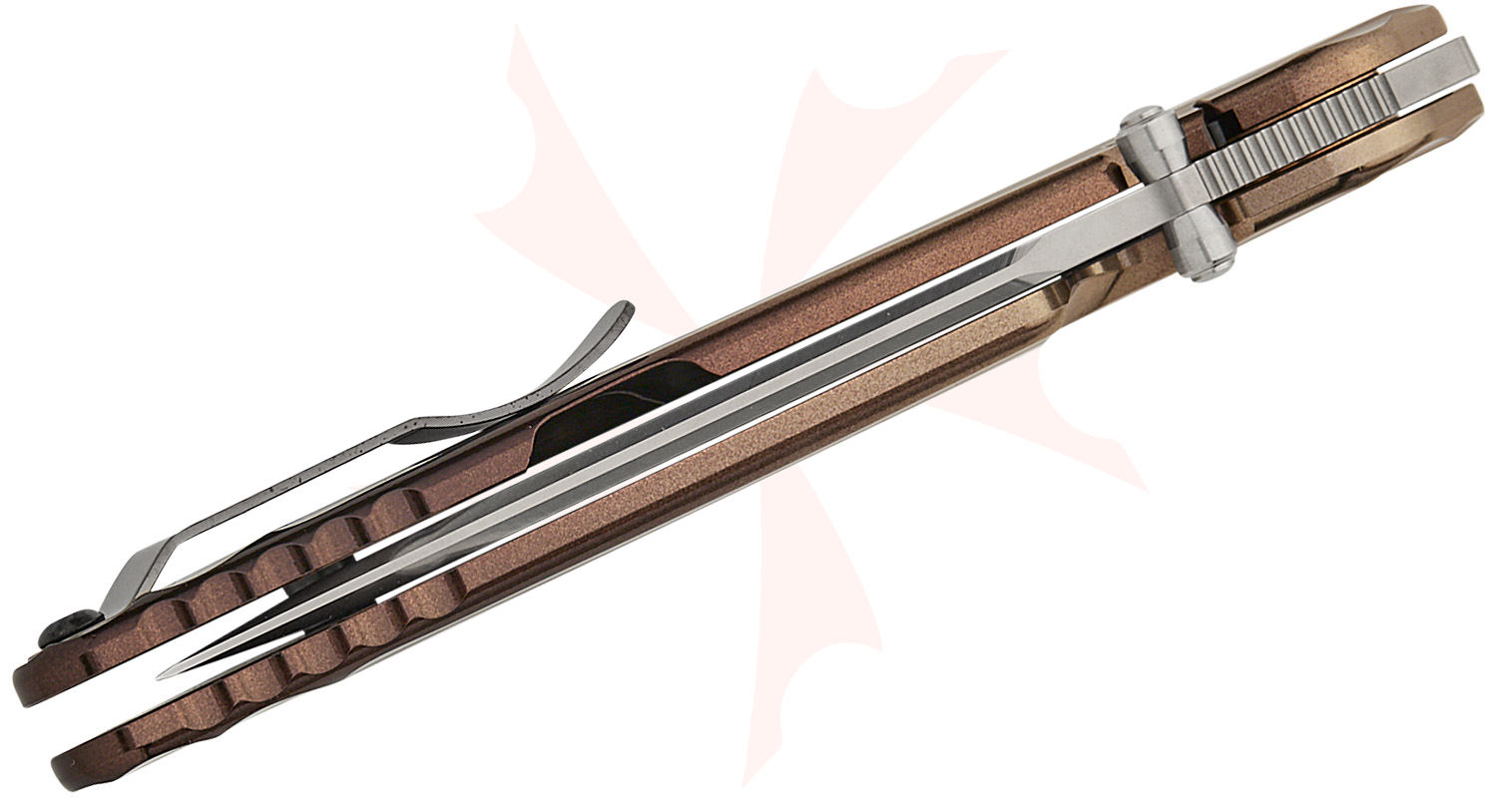 Rockstead HIGO II TI-ZDP (SAB) Japanese Folding Knife 3.5" ZDP-189/VG10 Clad Mirror Finish Blade ...