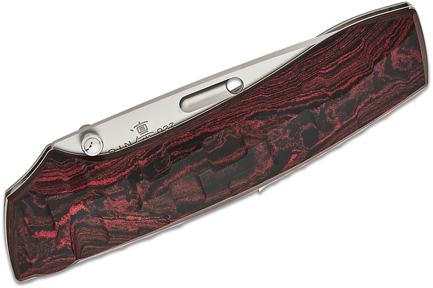 Rockstead RIN-ZDP (RD) Japanese Button Lock Folding Knife 3.35" ZDP-189 ...