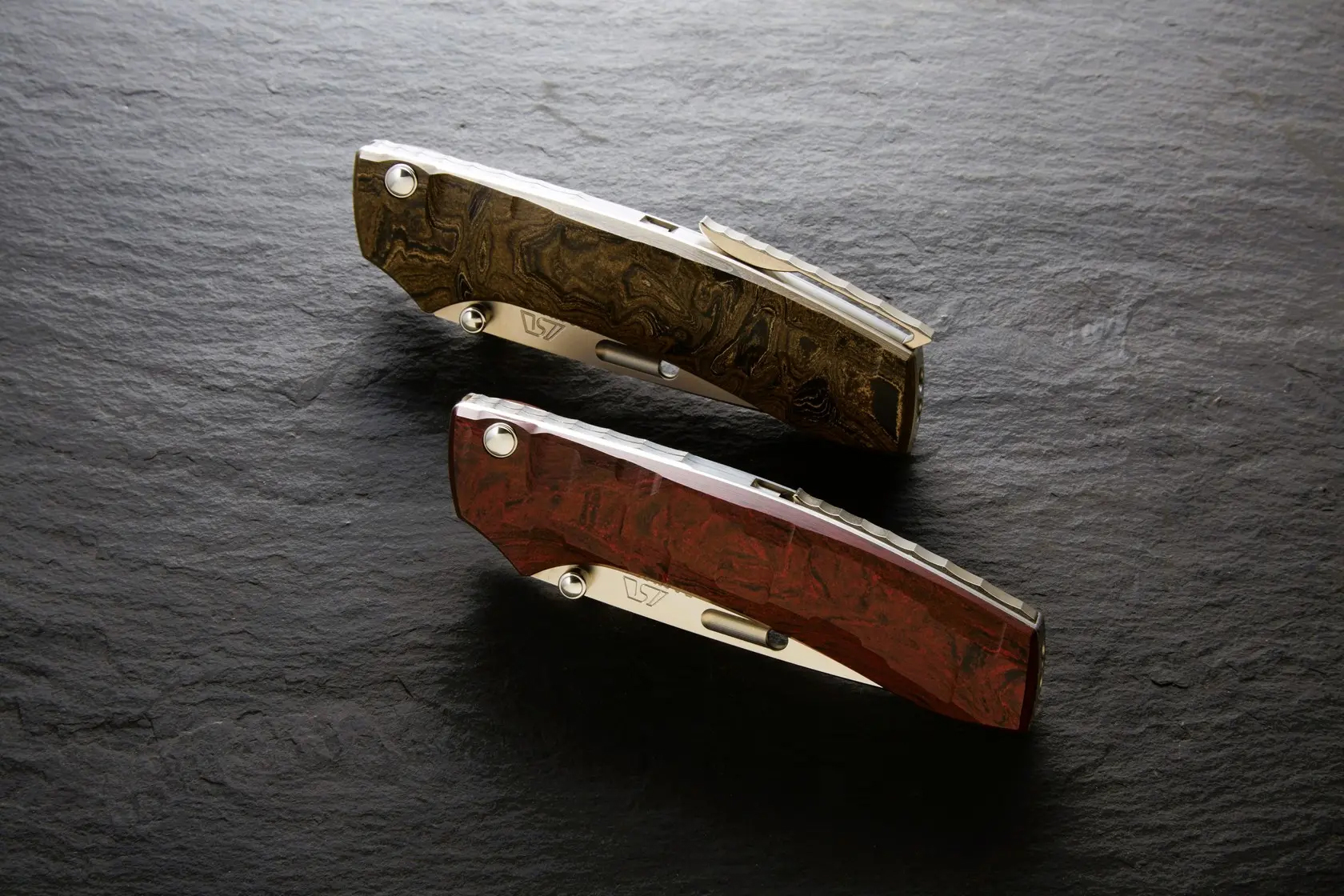 Rockstead RIN-ZDP (RD) Japanese Button Lock Folding Knife 3.35" ZDP-189 ...