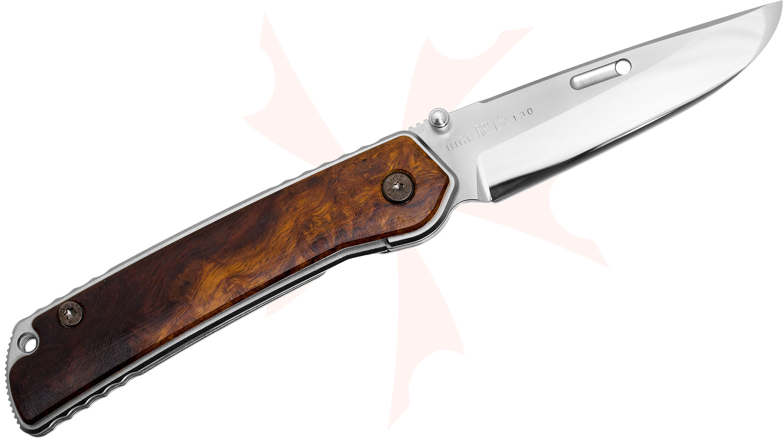 Rockstead HIGO-X-IW-ZDP Japanese Folding Knife 3.5" ZDP-189 Mirror ...