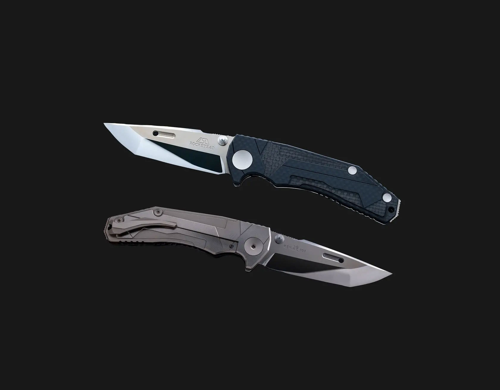 Rockstead REN-ZDP Japanese Folding Knife 3.7" ZDP-189 Mirror Finish ...