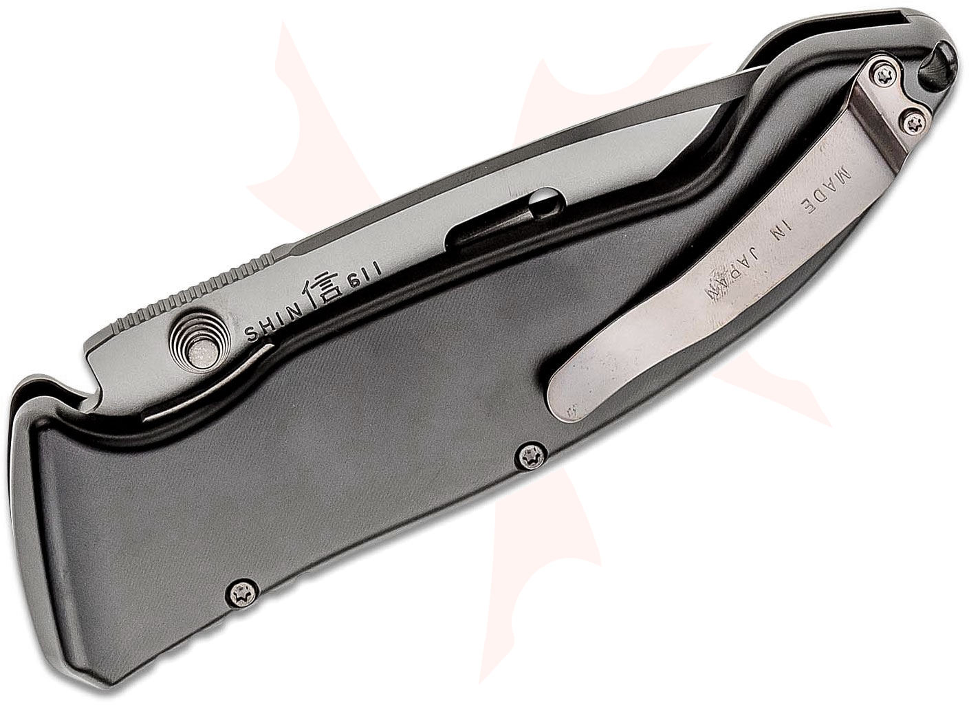 Rockstead SHIN-DLC Japanese Folding Knife 3.5" YXR7 DLC Polished Blade ...