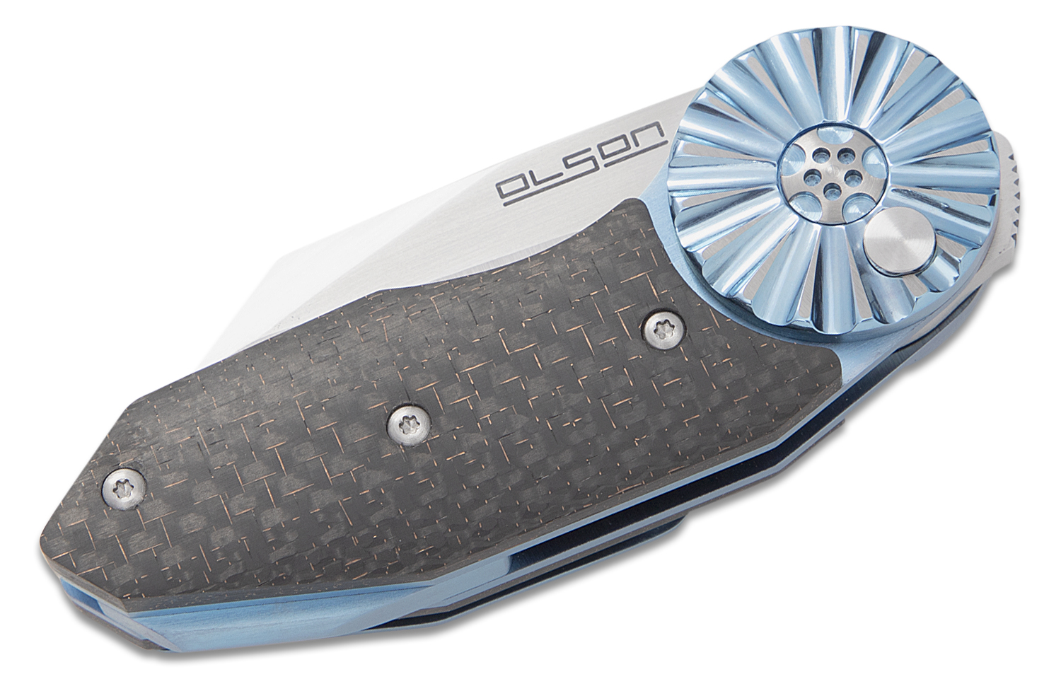 Rod Olson Custom JV Microburst Flipper Knife 2.25" RWL-34 Satin ...