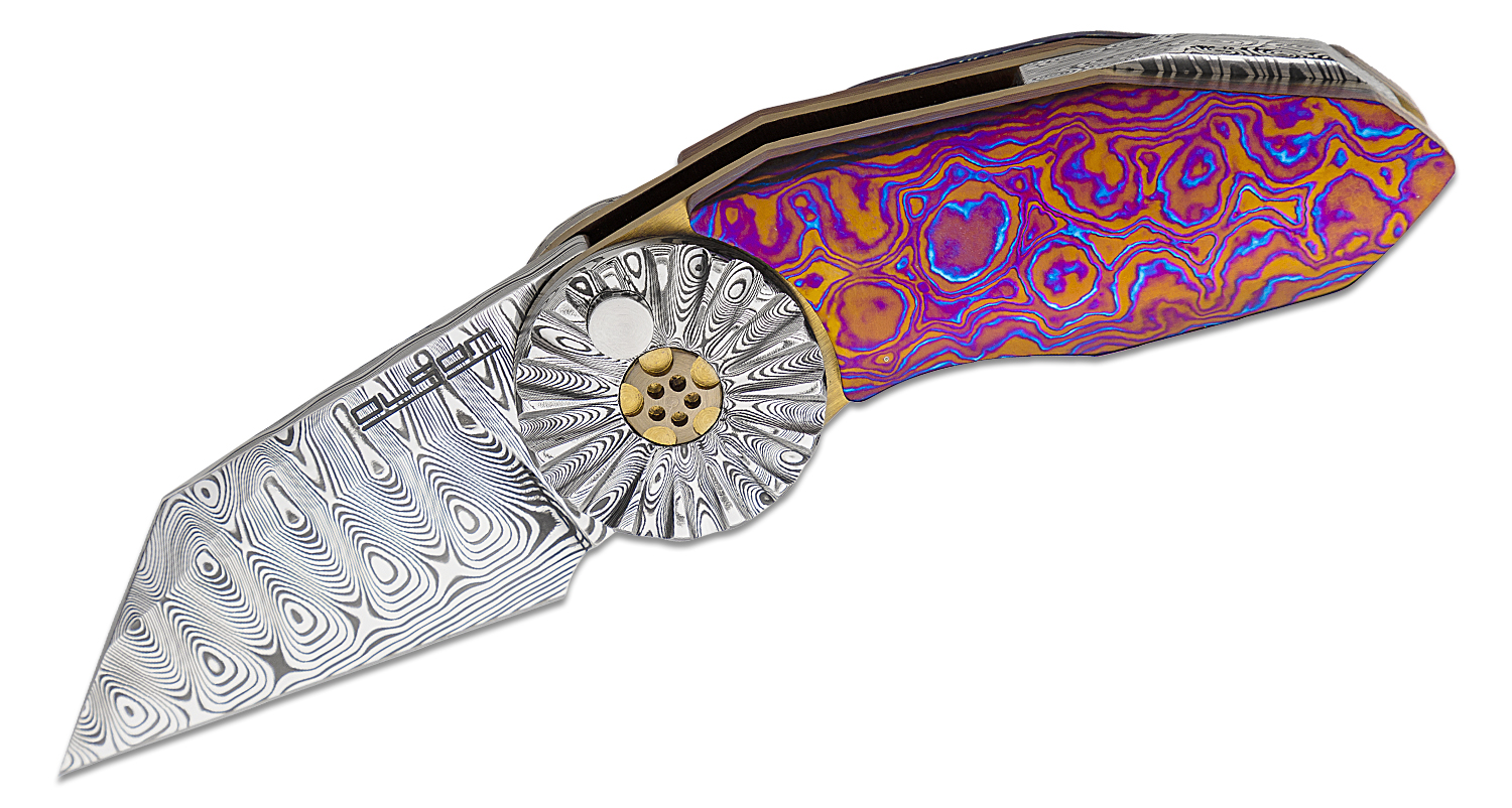 Rod Olson Custom JV Microburst V2 Flipper Knife 2.25" Odin's Eye ...