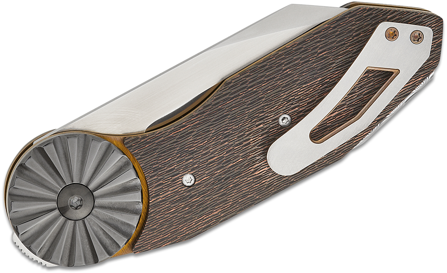 Rod Olson Custom JV Megaburst Flipper Knife 3.375" RWL-34 Satin ...