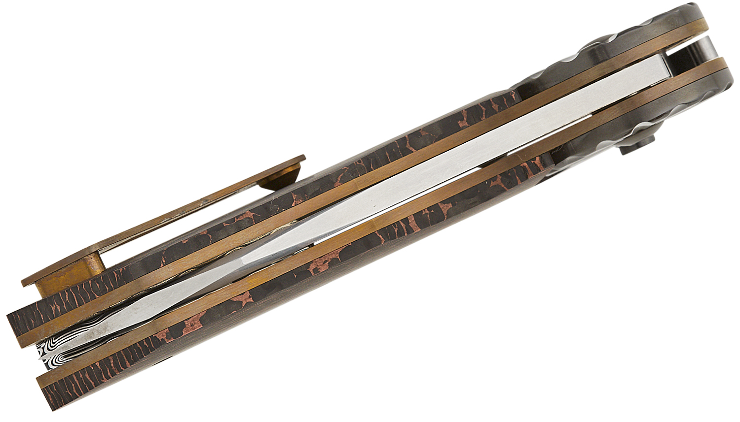 Rod Olson Custom JV Megaburst Flipper Knife 3.375" RWL-34 Satin ...