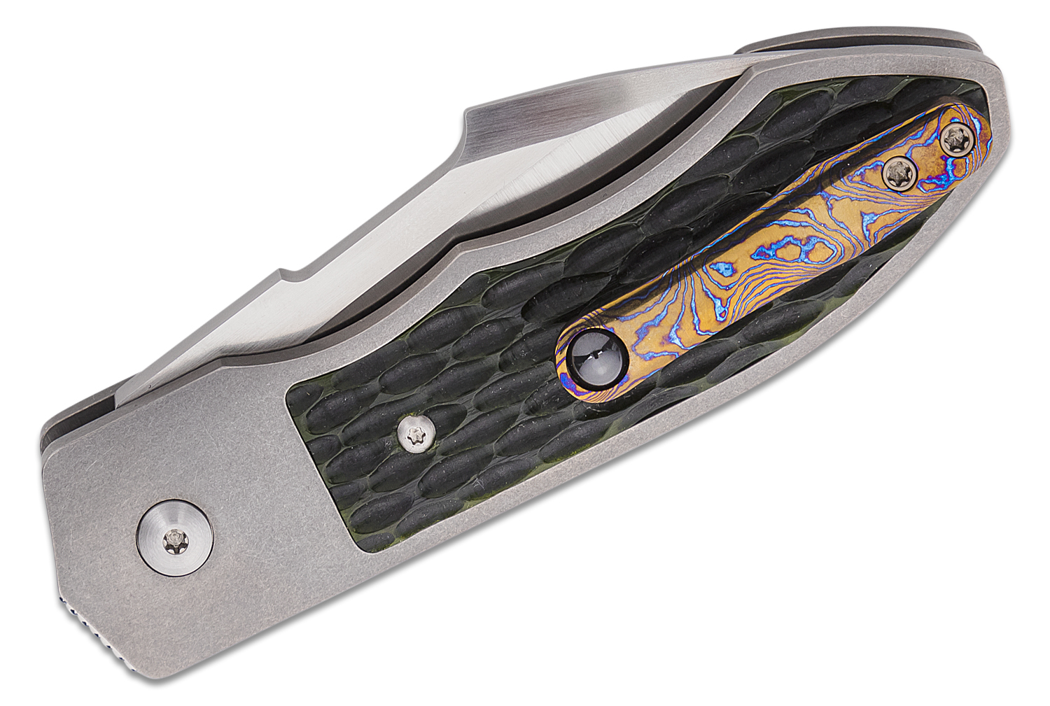 Rod Olson Custom Sunda Button Lock Front Flipper Knife 3.25" RWL-34 ...