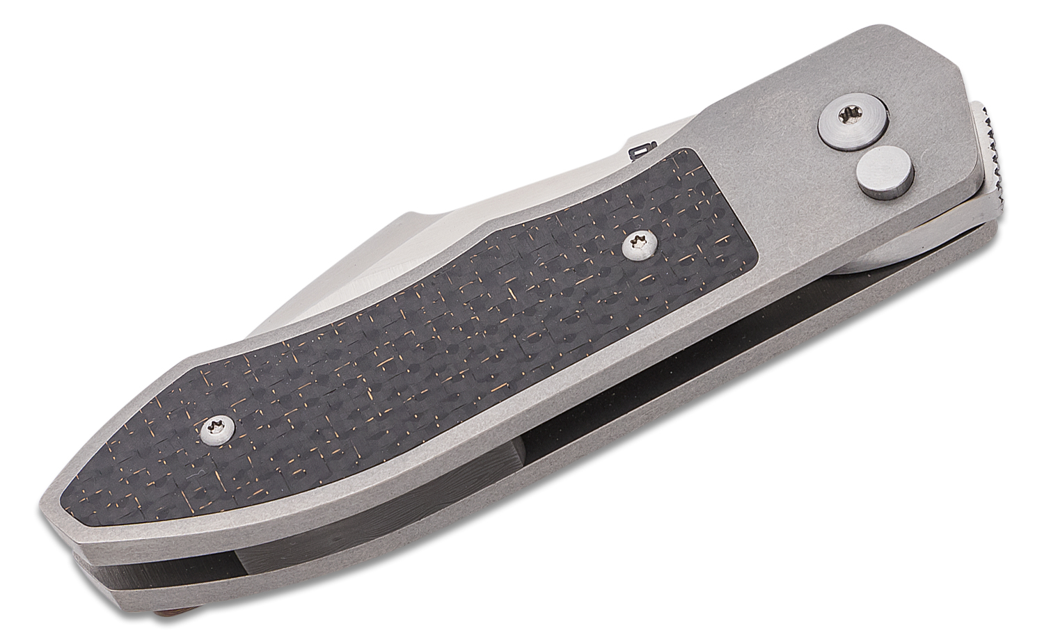 Rod Olson Custom Sunda Button Lock Front Flipper Knife 3.25" RWL-34 ...