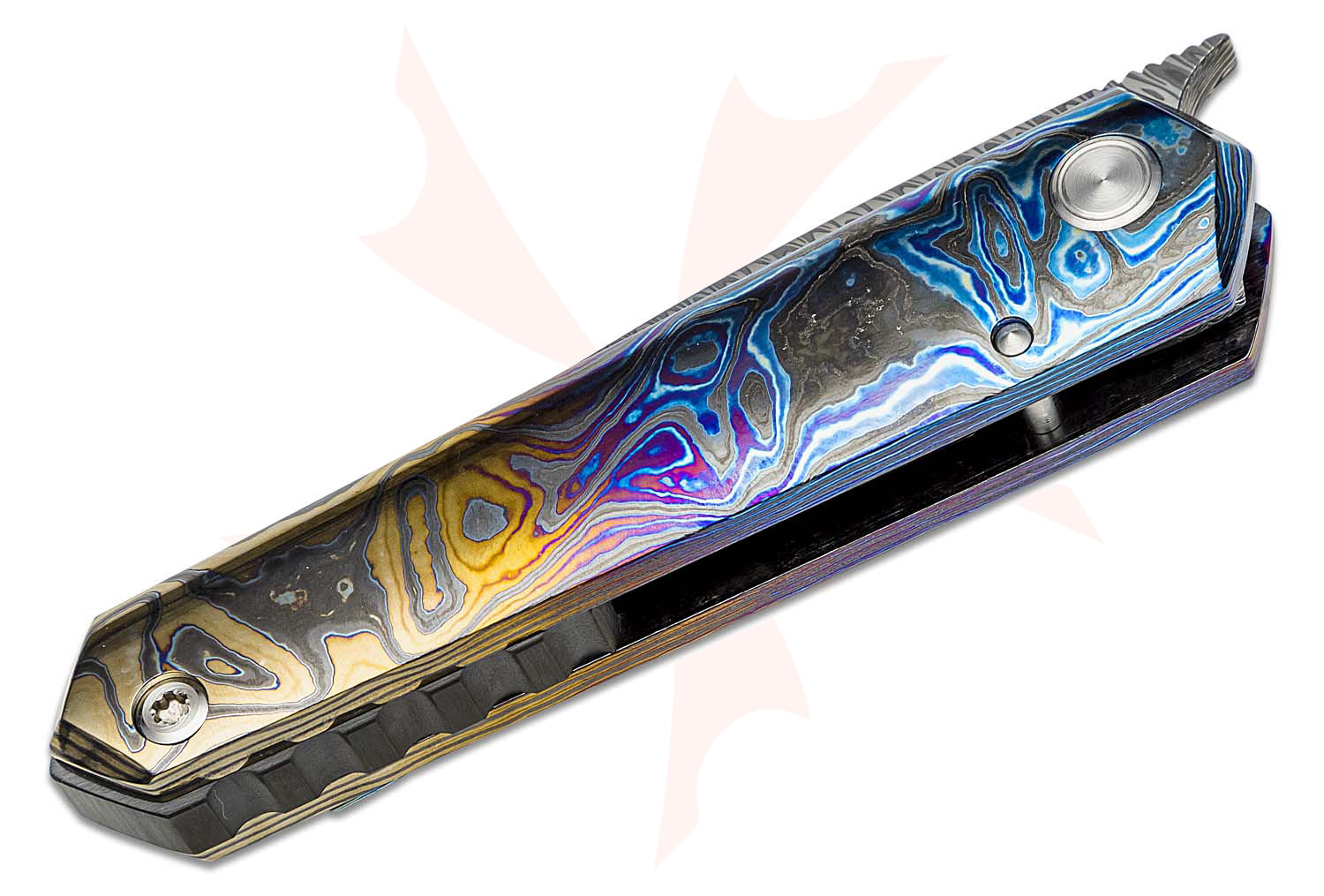 Sergey Rogovets Custom Nano iCePick Front Flipper Knife 3.125" Fafnir ...