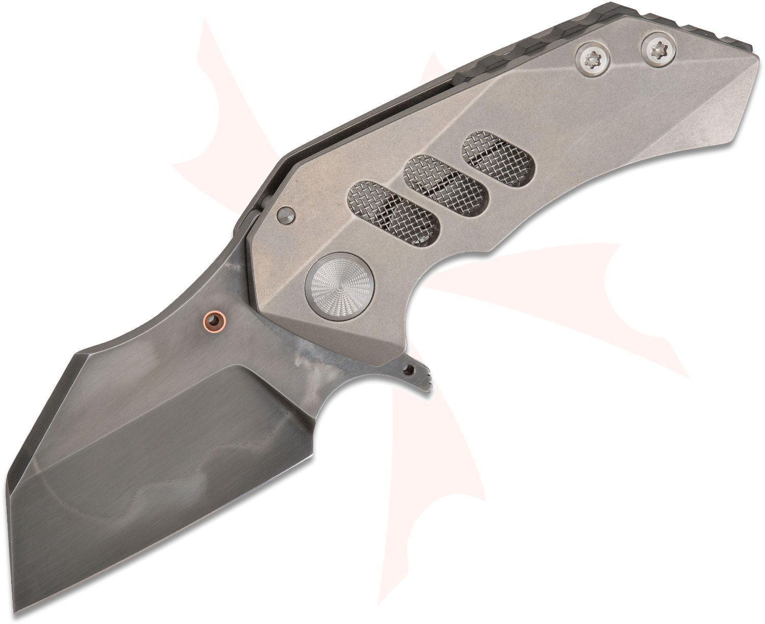 Sergey Rogovets Custom Rhino 2 Flipper Knife 2.875" 1095 Hamon Blade ...